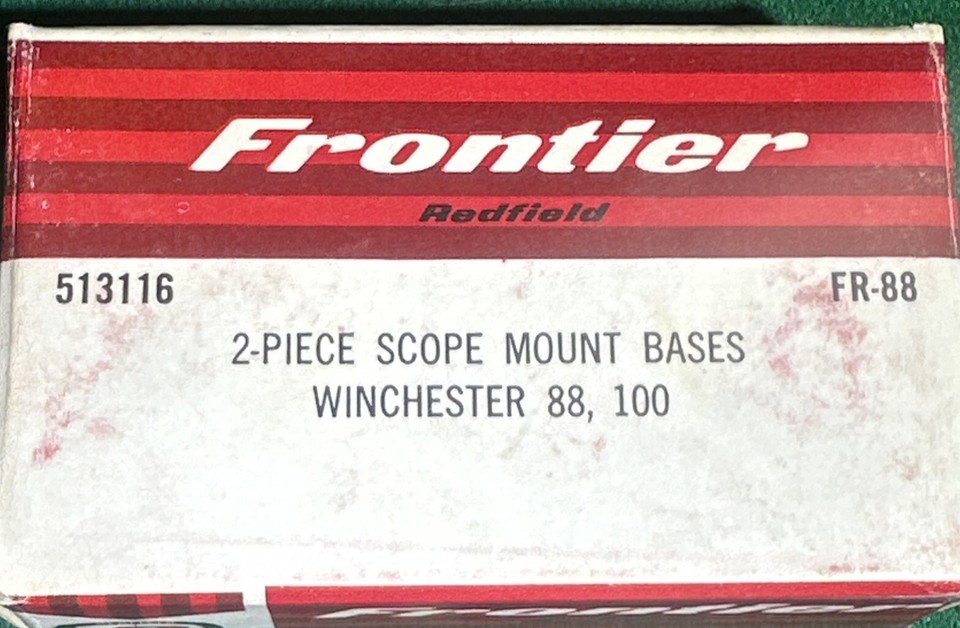 NOS REDFIELD FRONTIER FR88 2 PIECE SCOPE MOUNTING BASES WINCHESTER 88 ...