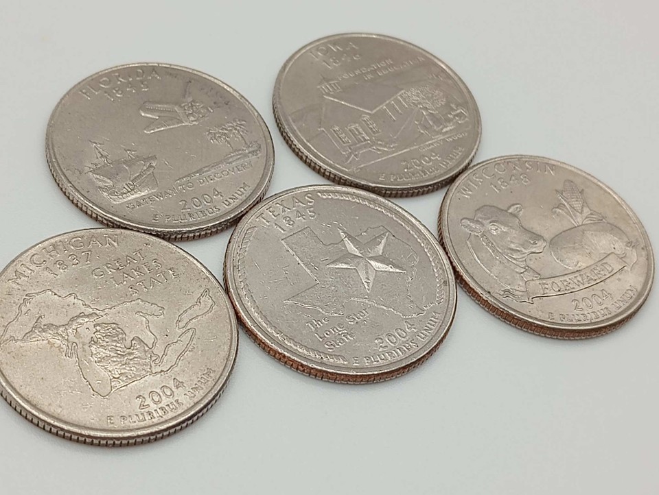 US 1999-2008 50 STATE QUARTERS COMPLETE SET P/D MIXED MINT MARK 50 COIN ...