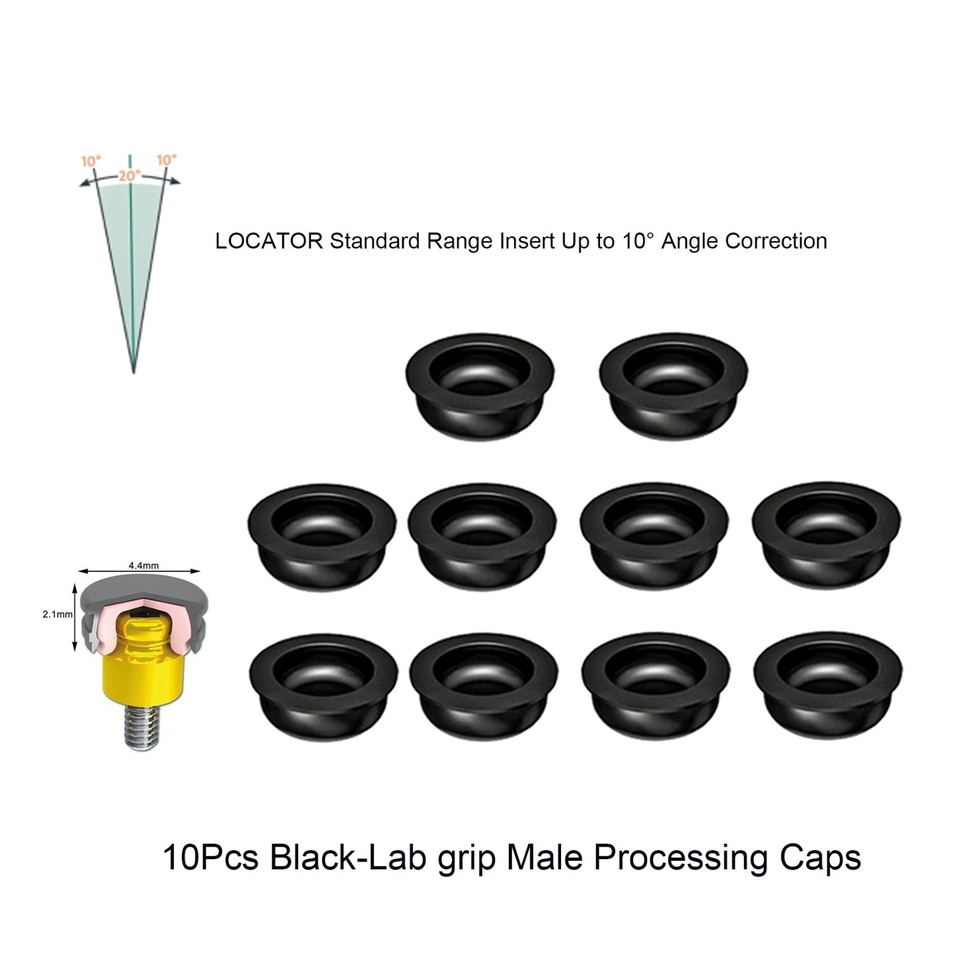 10Pcs Implant Overdenture Locator Abutments Retention Caps Inserts For ...
