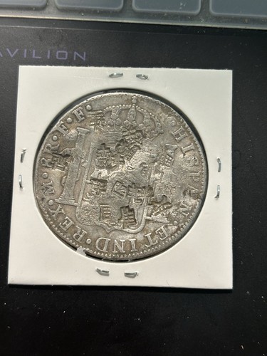 1781 Mexico 8 Reales Mo FF Carolus III Spanish Silver Coin Chopmarked ...