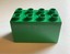 Duplo block - 2X4 tall green decorated block - picket fence - combined ...