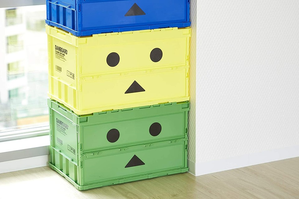 TRUSCO Danboard Folding Container Strage Box Case 51.3L With lock＆lid ...