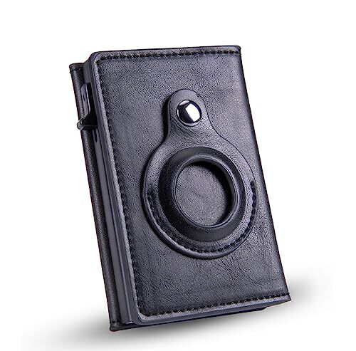 Trifold Tracker Wallet (PU Leather) Faux Leather Black | eBay
