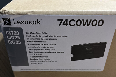 Genuine Lexmark 74C0W00 Waste Toner Container NIB | eBay