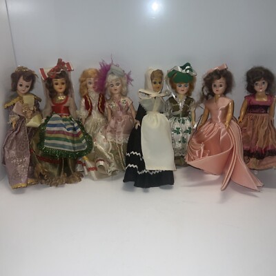 Vintage ARCO Gas Station Promotion Dolls-8”-sleepy Eye Dolls- Lot Of 8 ...