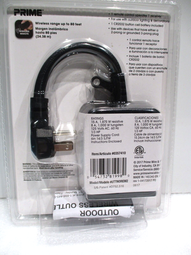 Utilitech Wireless Outdoor Remote Control Outlets 80ft Range 0357410 ...