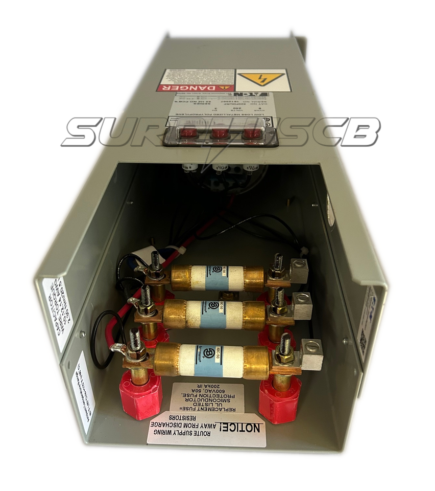 Eaton 823PMURF 3-Phase Low Voltage Fixed Capacitor Bank, 8 kVAR, 240V ...
