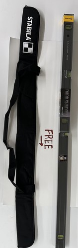 limited edition set Stabila dark shadow 24 inch and 48 inch level with ...