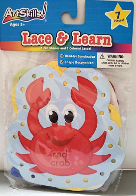 Art Skills! - Lace & Learn - Red Crab | eBay