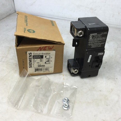 Siemens 200A Circuit Breaker MBK200A 783643388017 | eBay