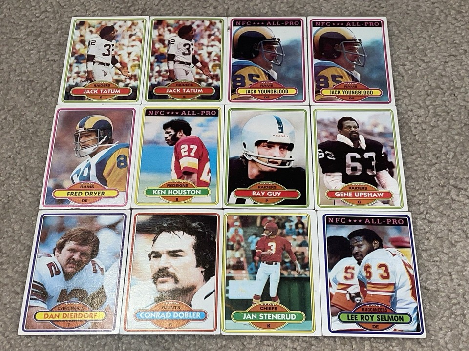 1979 & 1980 Topps Football HUGE (900) Card Lot Walter Payton OJ Simpson ...