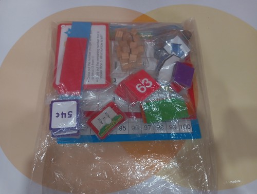 LOT of Math Manipulatives Money, Tiles, Counters, Rods #100 Question ...