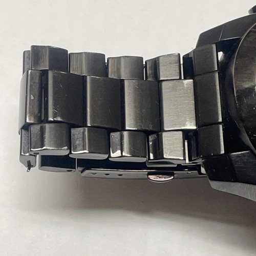 DIESEL-ONLY THE BRAVE SKELETON FACE MEN’S QUARTZ WATCH NEW BATTERY 11-5 ...