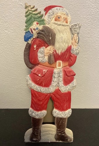 Vintage Signed German Pressed Pulp Santa Stand-Up Decor 1920s–40s Mica ...