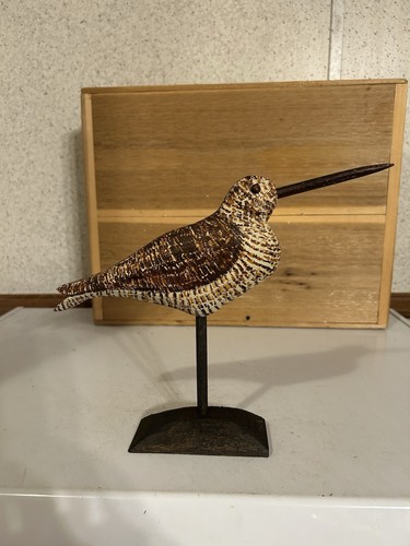 Hand Carved Antique Style Split Tail Dowitcher Shorebird Decoy | eBay
