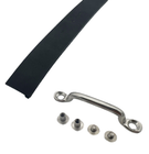 Hot Rod Loop Door Pull Strap Kit Black Leather w/ Stainless Hardware | eBay