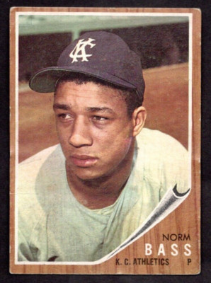 1962 Topps #122 Norm Bass RC - Fair | eBay