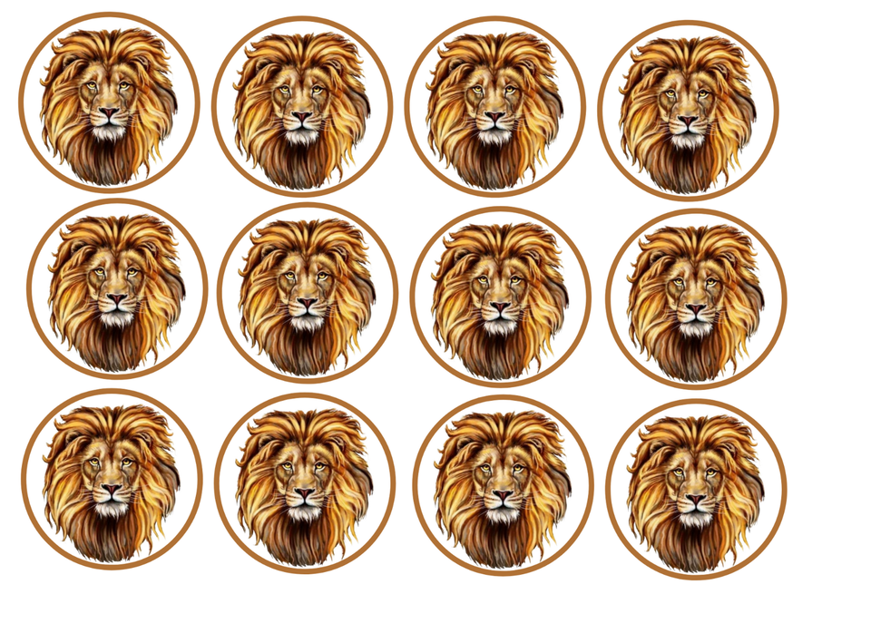 Lion art edible cake topper print | eBay UK