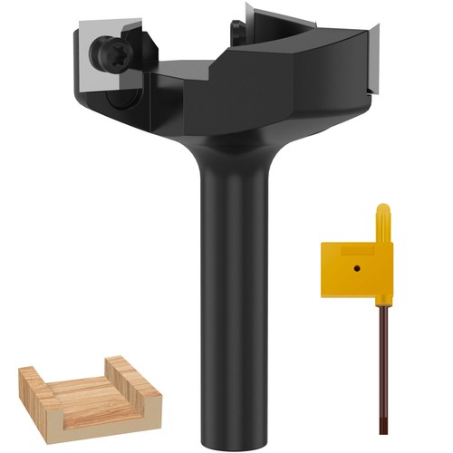 Surfacing Router Bit Tungsten Steel 1/2"Shank 3-Flute Slab Flattening ...