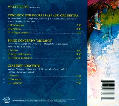 VLADIMIR LANDE/ROBERT BLACK/GEORGE MANAHAN WALTER ROSS: TRIUMVIRATE NEW ...