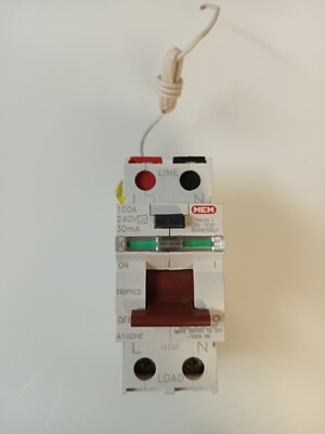 MEM EATON 100 AMP 30mA DOUBLE POLE RCCB RCD TYPE A A100HE | eBay