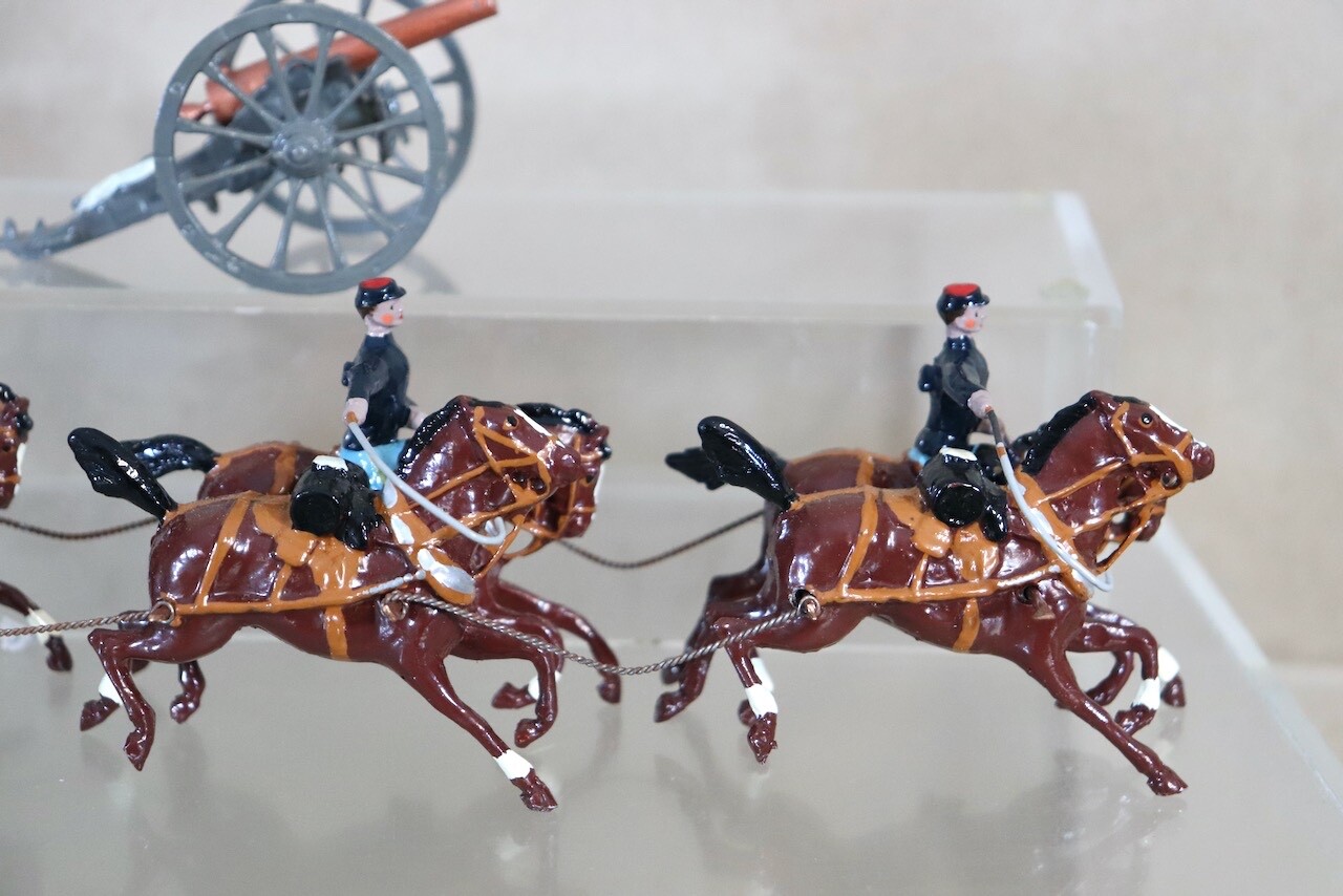 LANCER TOY SOLDIERS AMERICAN CIVIL WAR UNION GUN CARRIAGE & CREW od ...