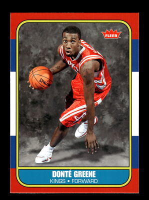 2008-09 Fleer NBA #86R-186 Donte Greene 1986-87 Rookies Rookie Card RC ...