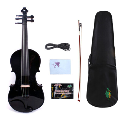 5 String Electric Viola 4/4 Maple Spruce Handmade Ebony Fittings with ...