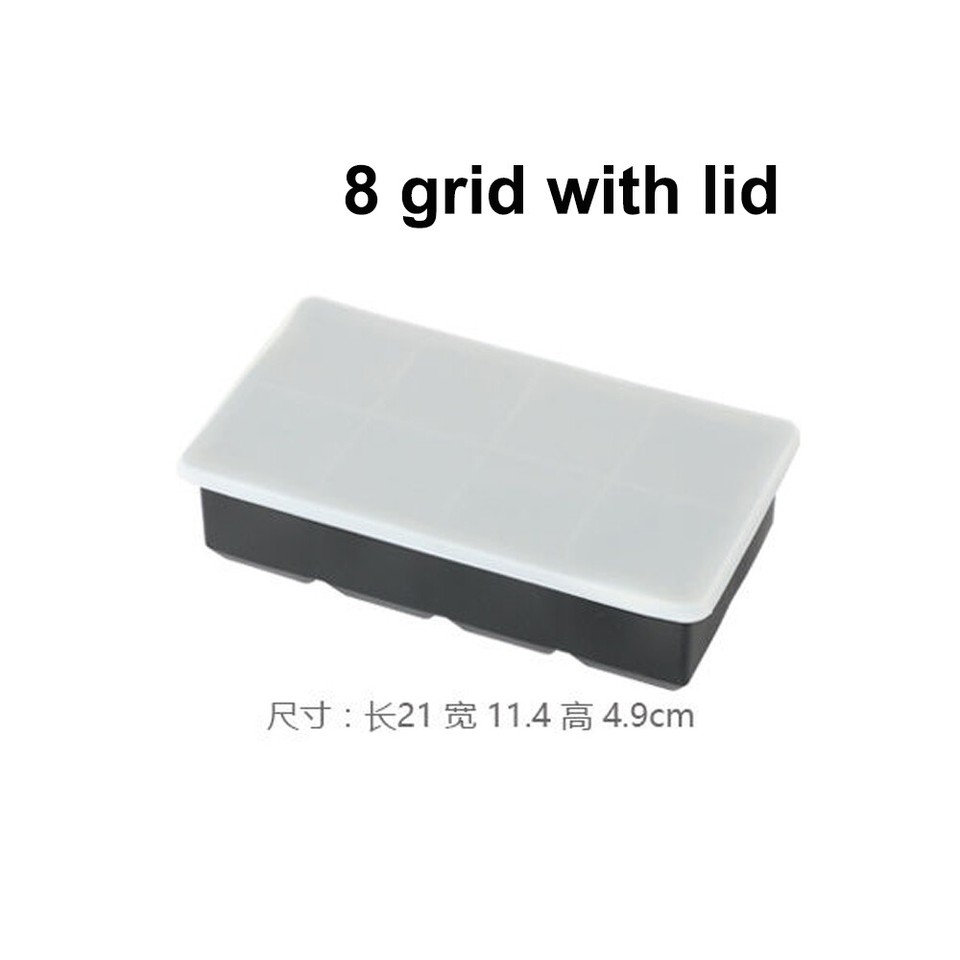 Large Ice Cube Square Ice Tray Mold Food Grade Silicone Tray Mold DIY ...