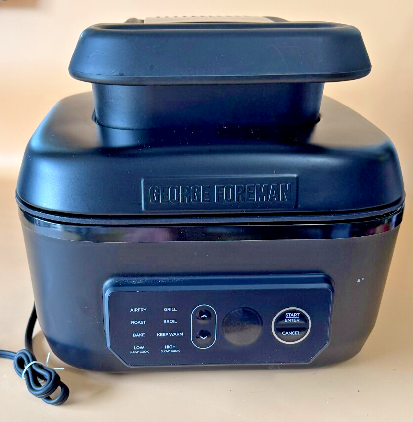 George Foreman Beyond Grill Multi-Cooker MACF800D 6-in-1 Air Fryer ...
