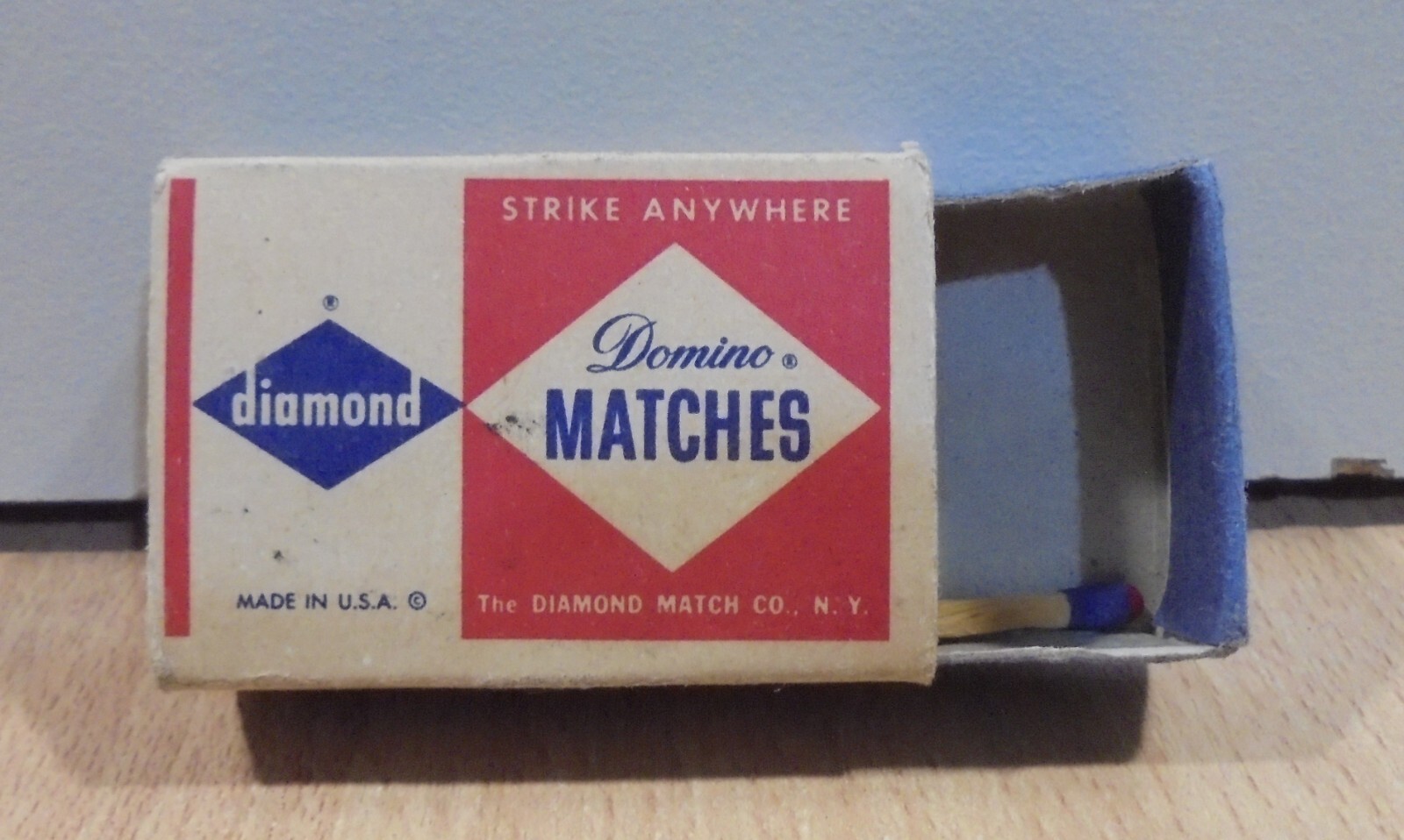 DIAMOND DOMINO MATCHES ADVERTISIGN VTG MATCHBOX EMPTY | eBay