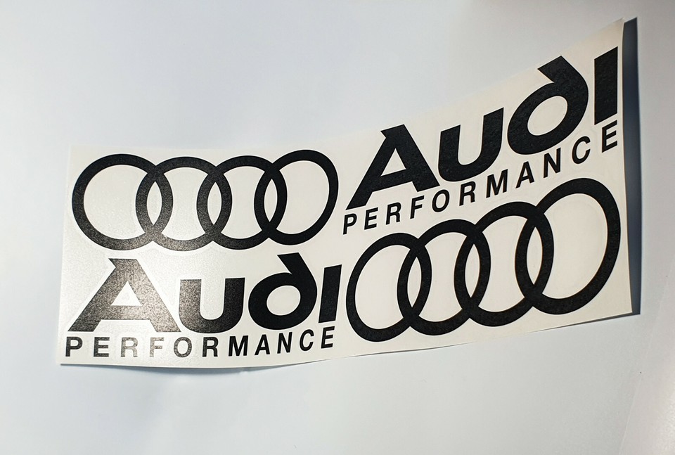 AUDI PERFORMANCE RS SPORT CAR STICKER DECAL LOGO DECOR RACING VINYL ...
