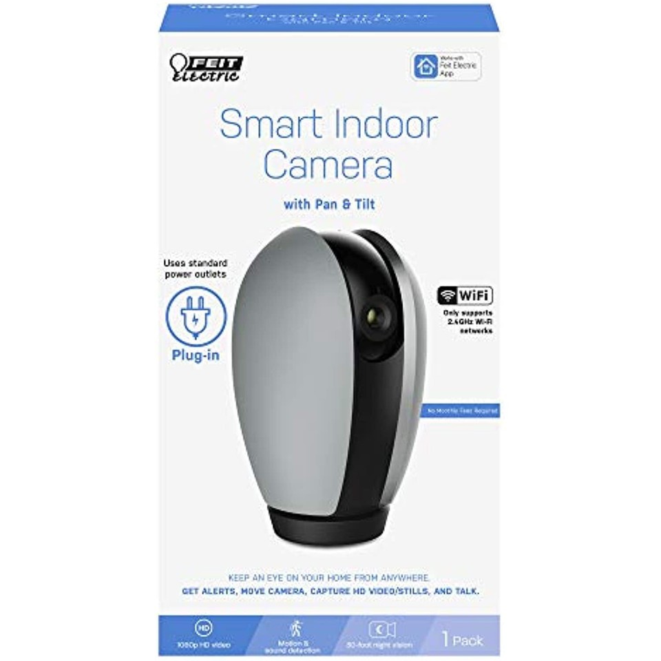 Feit Electric CAM/PAN/WiFi 1080p HD Indoor Pan/Tilt WiFi Smart Home ...