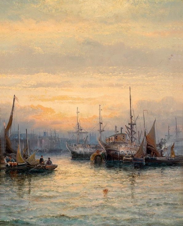 Paintings Of Seascapes With Boats