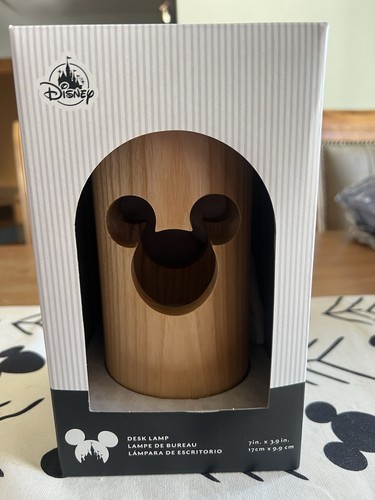 Mickey Mouse Icon Wood Desk Lamp Home Decor Collection New Disney Parks ...