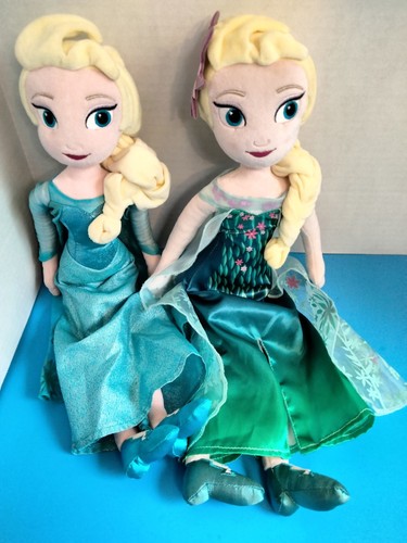 Disney Store Princess Plush Dolls Elsa 20" Frozen Movie Lot of 2 ...