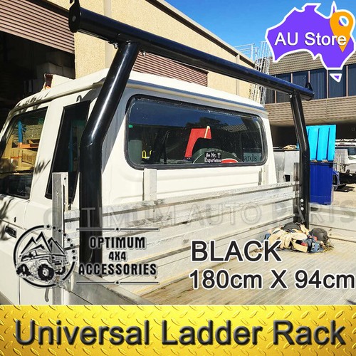 Universal Ladder Rack Black Adjustable Ute Tray Heavy Duty Rack Bar ...
