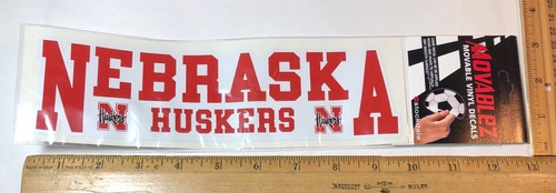 Nebraska Cornhuskers Huskers Logo Movable 10” Vinyl Decal NCAA College ...