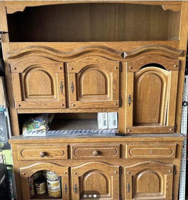 German Furniture Shrunk Vintage Highboard, Woonkamer Kast, Jaren 50,