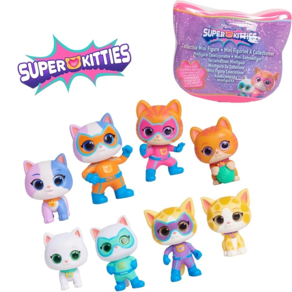DISNEY JUNIOR SUPER KITTIES SURPRISE CAPSULE COLLECTIBLE MINI FIGURE ...