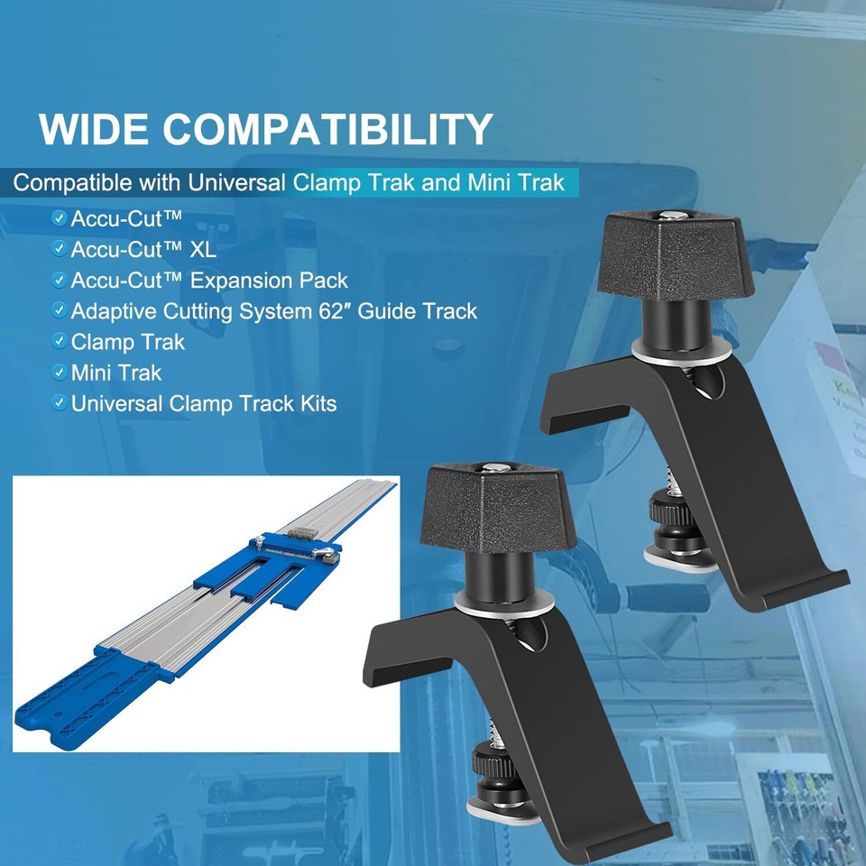 2Pcs Set KMA7520 Track Clamps for Accu-Cut Products Kreg Clamp Trak ...