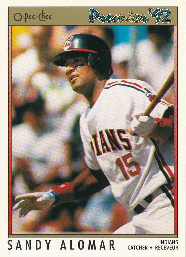 Sandy Alomar Jr 1992 O-Pee-Chee Premier #164 Indians Baseball Card | eBay