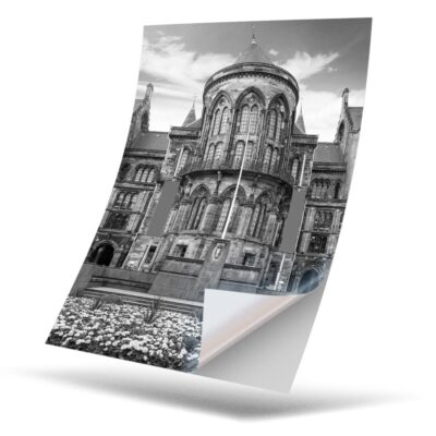 1 x Vinyl Sticker A4 - BW - Glasgow University Scotland Building #36974 ...