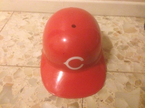Vintage Cincinnati Reds 1969 Sports Prod Corp Adjustrap Batting Helmet ...