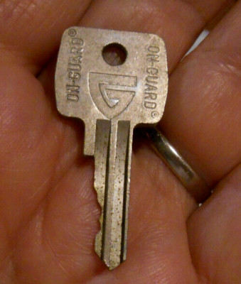 Vintage Old Original Onguard On Guard Do Not Duplicate Security Key ...