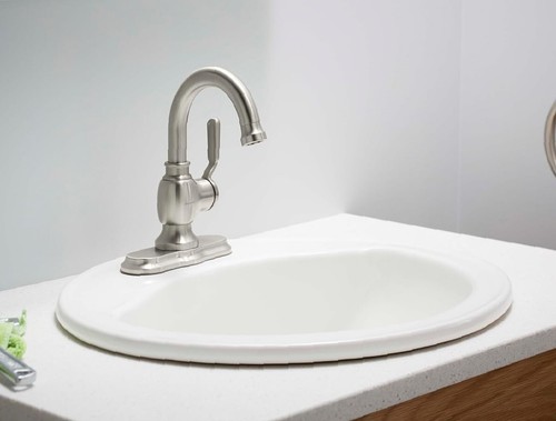 KOHLER Sterling Ludington 27374-4N-BN Single-Handle Bathroom Faucet w ...