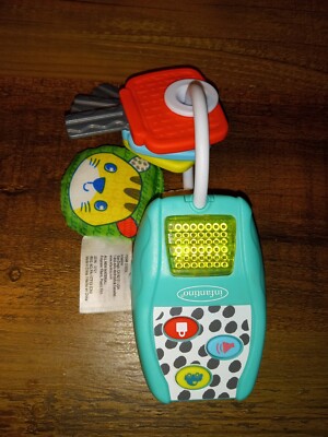 Infantino Go Gaga Blue Box Light & Music Key Set Toy Music & Car Sounds ...