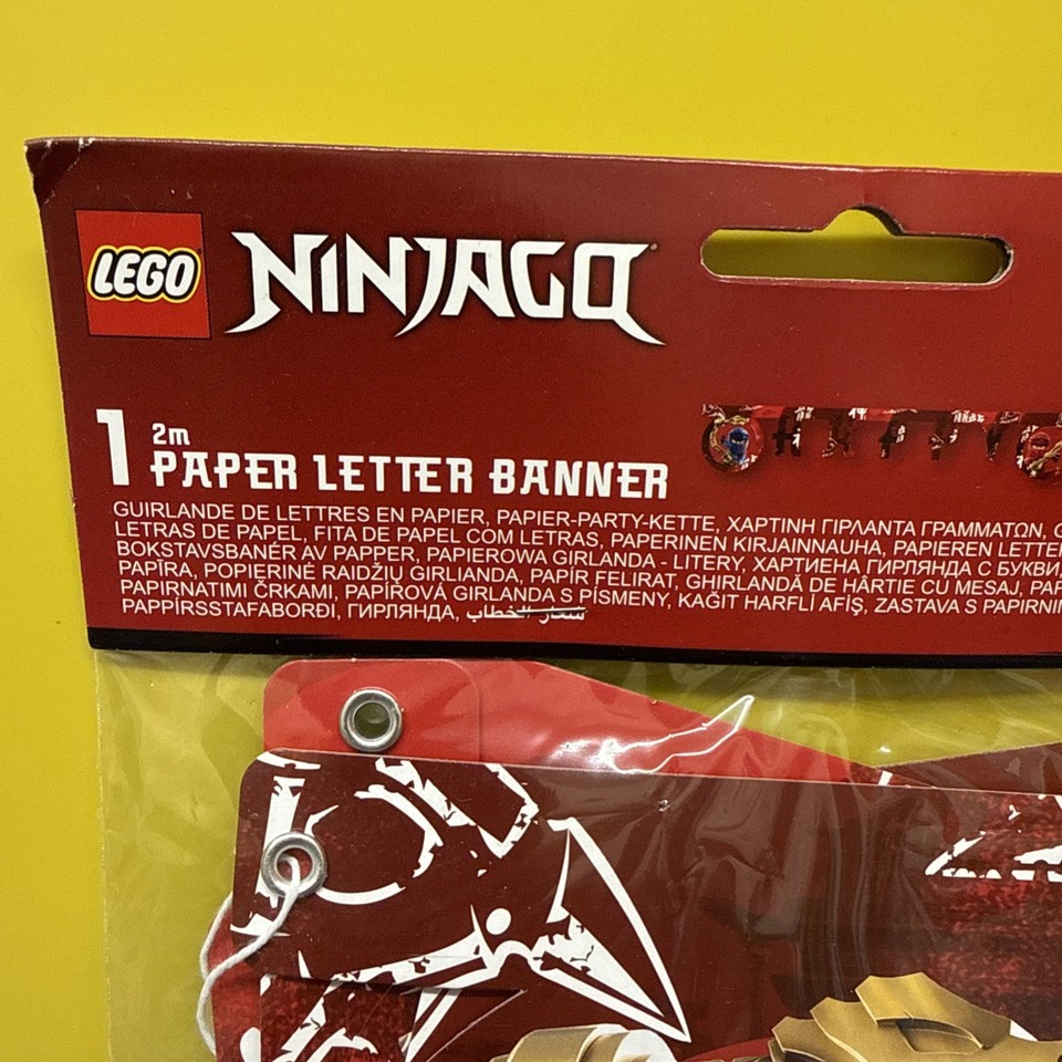 LEGO Ninjago 2m Paper Happy Birthday Banner Brand New & Sealed | eBay UK