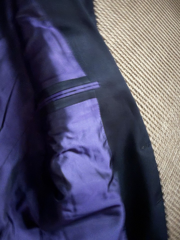 Ralph Lauren Purple Label Black 100%wool 2 Button Notch Dinner Jacket ...