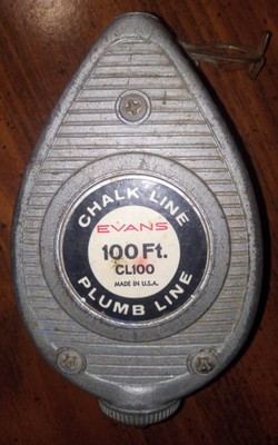 Vintage Evans 100Ft. Chalk Line/Plumb Line (CL100) | eBay